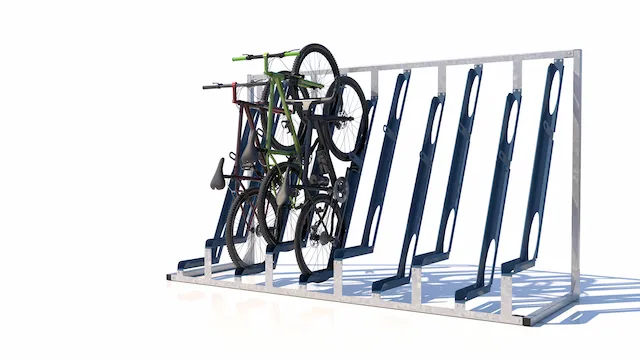 Semi-Vertical Bike Racks - SV From urbanspec