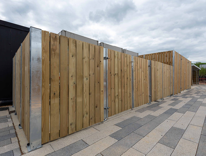 Secure Bin Storage for a New Business Park | urbanspec
