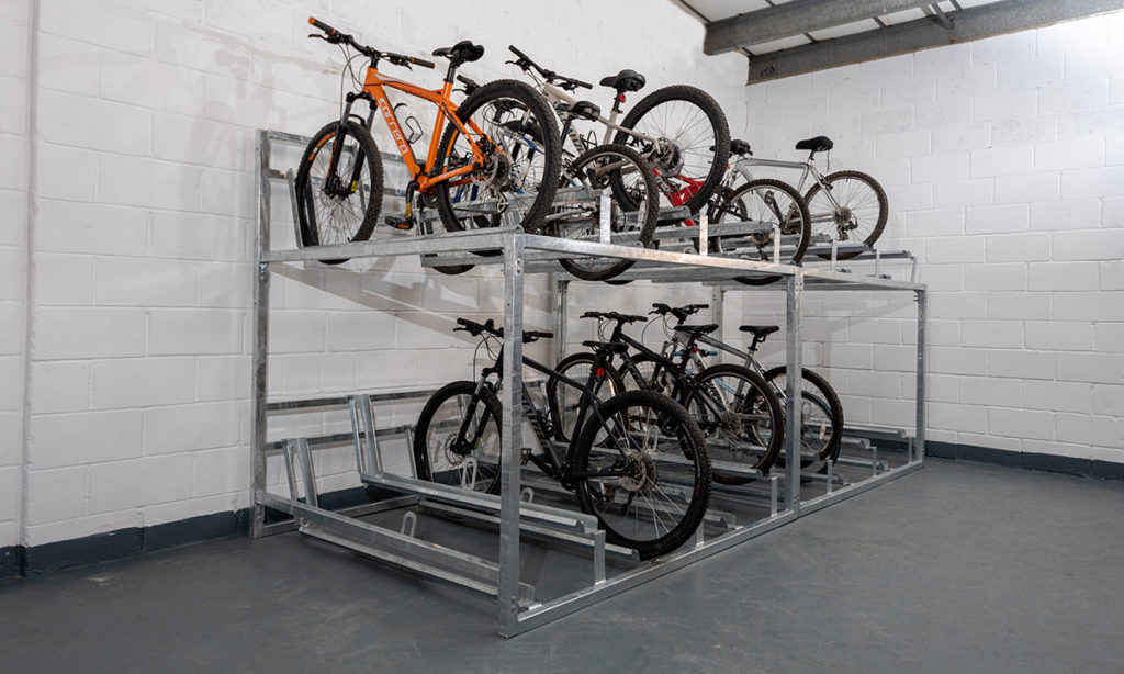 Two Tier Fixed Bike Racks - Urbanspec