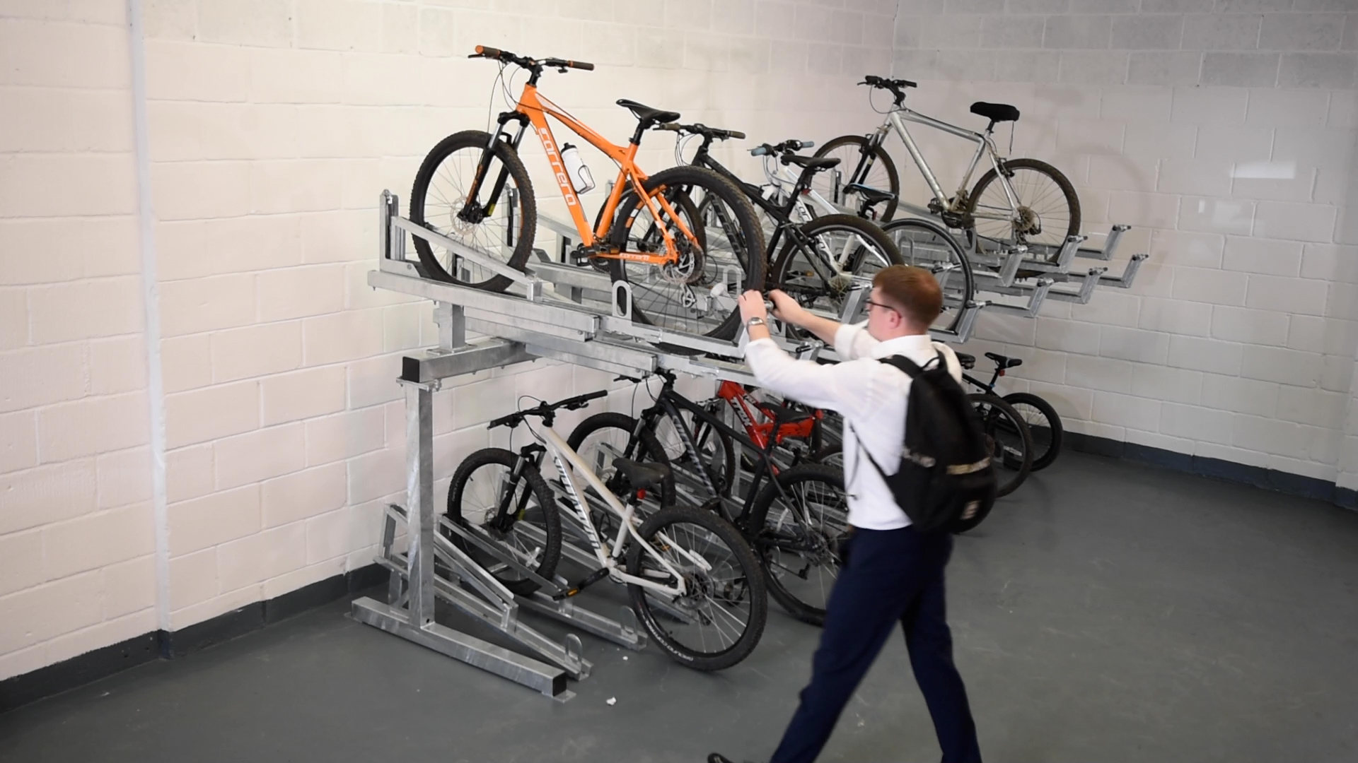 How To Use A Two Tier Bike Rack | urbanspec