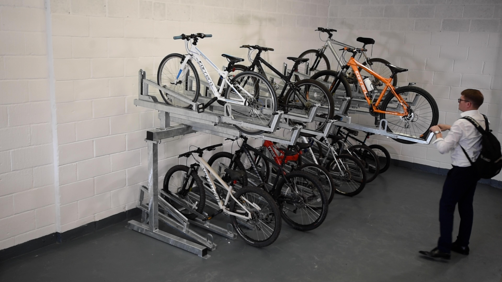 How To Use A Two Tier Bike Rack | urbanspec