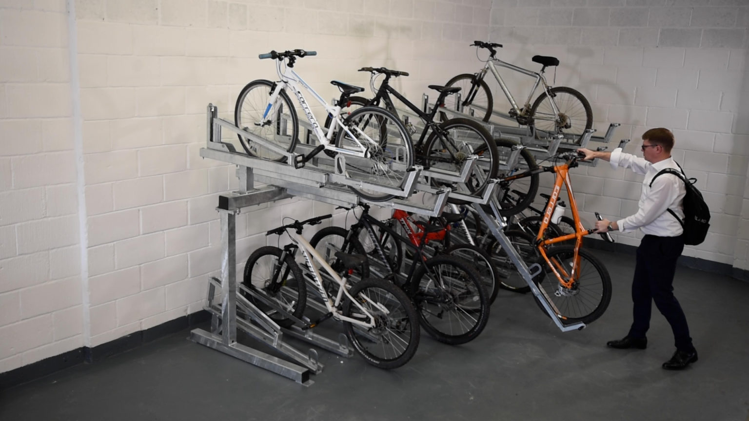 How To Use A Two Tier Bike Rack | urbanspec
